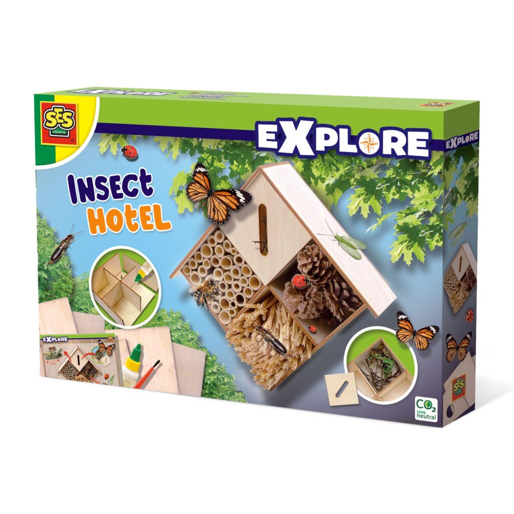SES Creative Build Your Own Insect Hotel | Wooden Craft Kit