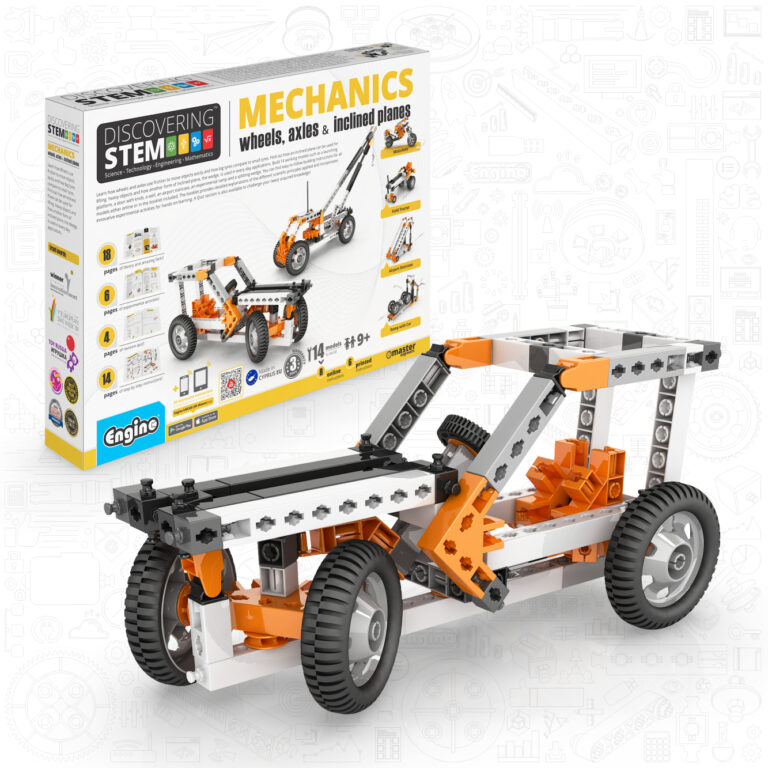 Engino Wheels Axles Kit | Discovering STEM Mechanics Set