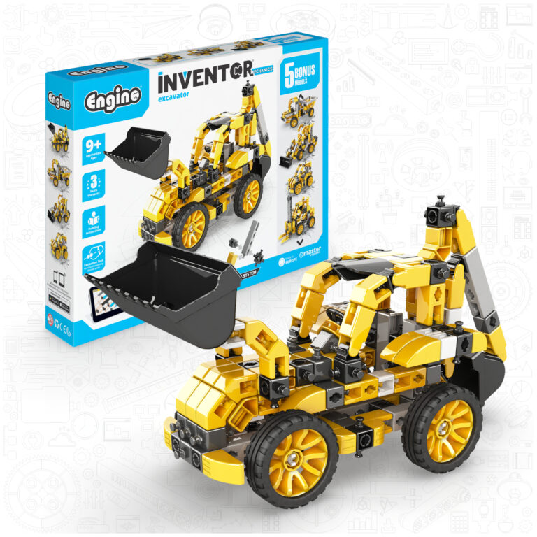 Engino Excavator Building Set | Inventor Mechanics Kit | Toytastic