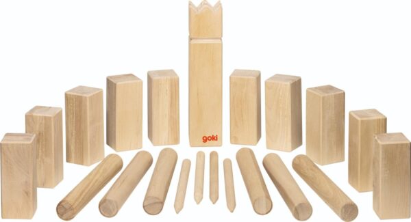 Goki Kubb Viking Game | Wooden Outdoor Garden Game
