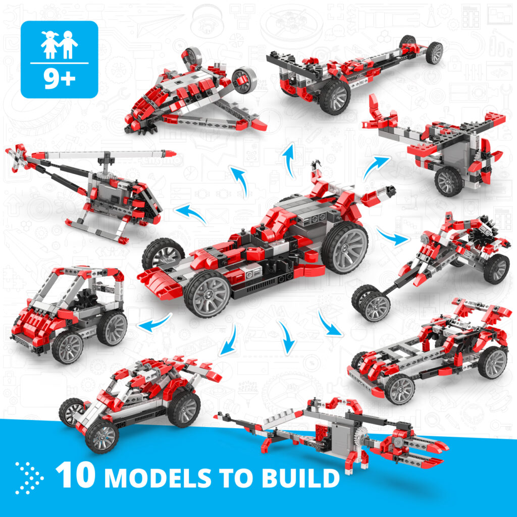 Engino Motorized Race Car Set | Inventor Building Kit | Toytastic