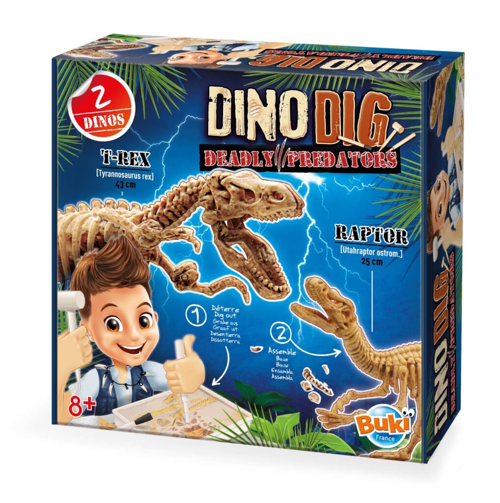 Dino Dig Deadly Predators: T-Rex & Raptor | Toytastic