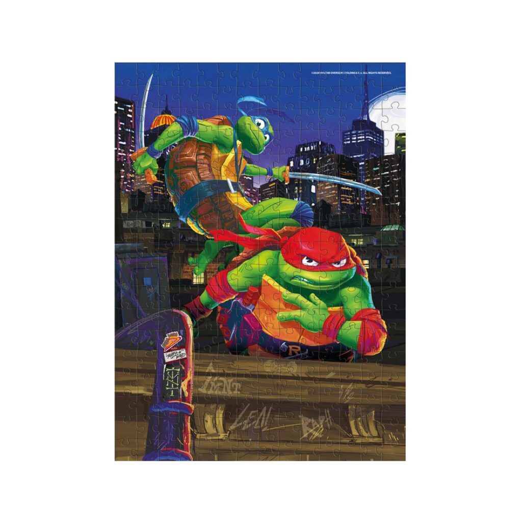 Dodo TMNT Leo Raph Puzzle | 250pc Rooftop Jigsaw | Toytastic
