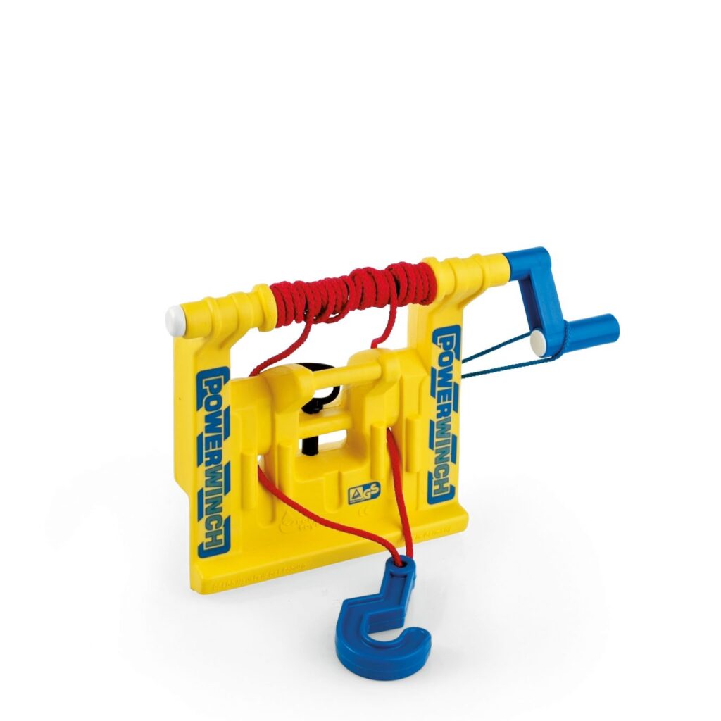 Rolly Toys Functional Winch with Hook & Tow Rope - Yellow