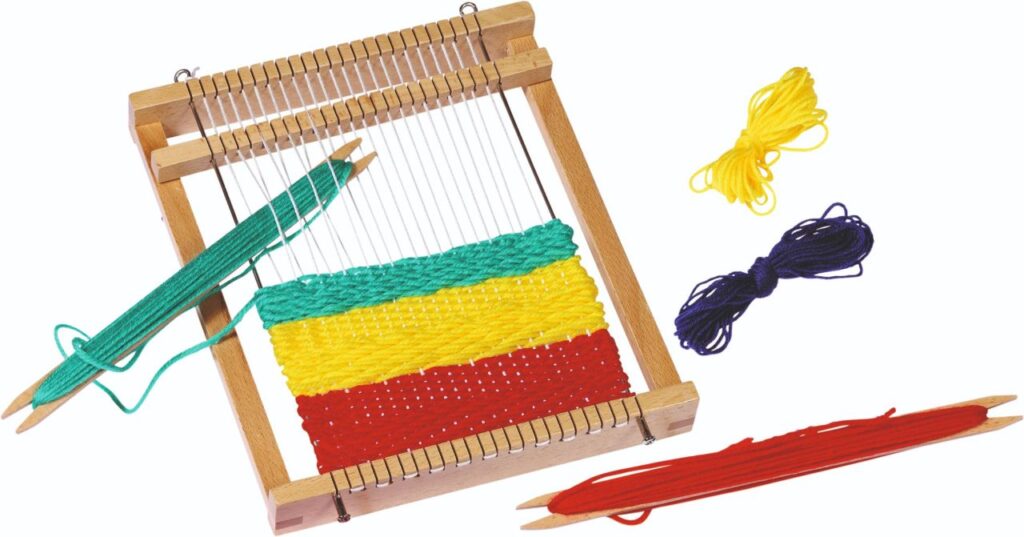 Goki Weaving Loom | Kids Wooden Weaving Frame Kit | Toytastic