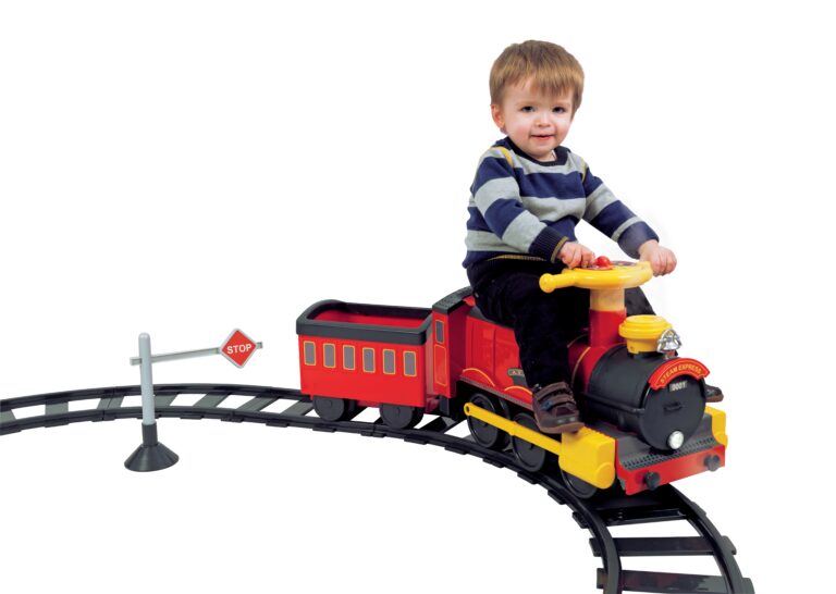 Rollplay Steam Train 6V Ride-On with Track | Kids Electric Train ...