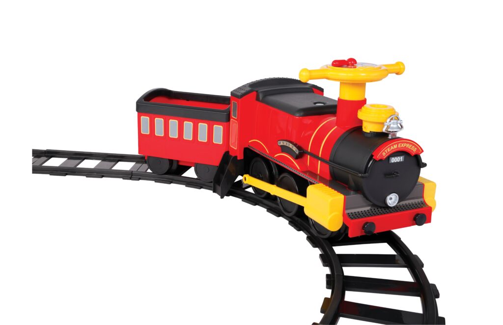 Rollplay Steam Train 6V Ride-On with Track | Kids Electric Train ...