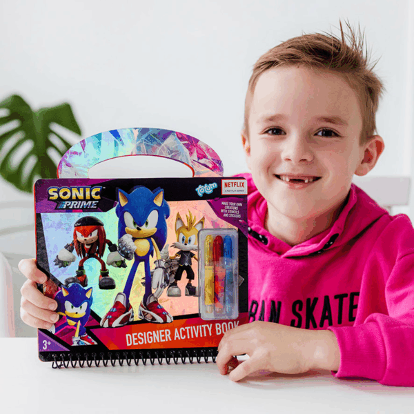Sonic Prime Designer Pad | Kids Activity Book | Toytastic