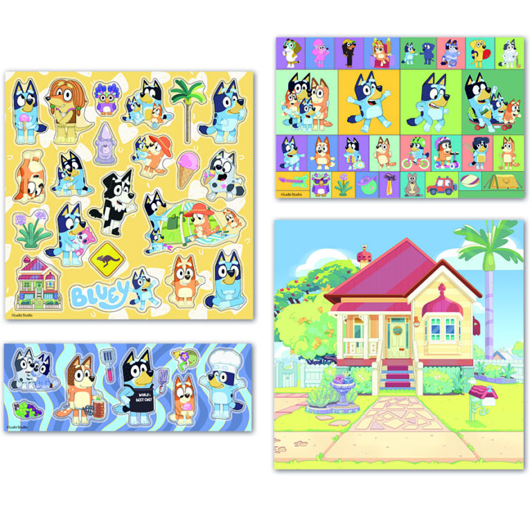 Bluey Sticker Set | Bumper Kids' Sticker Pack | Toytastic