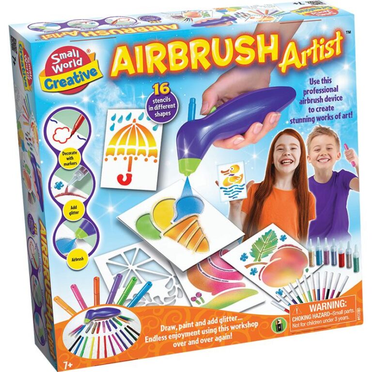 Airbrush Artist Kit | Small World Creative Art Set | Toytastic