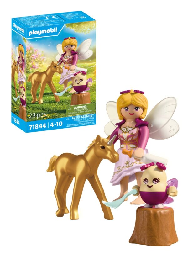 Playmobil 71844 Golden Unicorn Foal with Fairy | Toytastic
